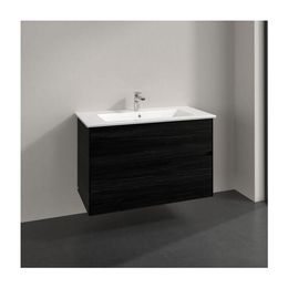 Villeroy & Boch Villeroy und Boch Collaro Waschtischunterschrank C14500AB 96,1x61x48cm, Waschbecken mittig, black oak