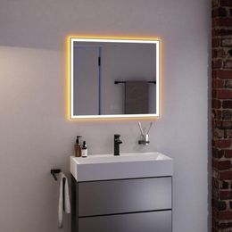 Hansgrohe Xarita E Spiegel 54987700 mit kapazitiven Ber&uuml;hrungssensor, 800 x 700 x 50 mm, wei&szlig; matt