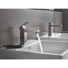 Grohe Eurocube Waschtischarmatur 23445DC0 M-Size, mit Ablaufgarnitur, supersteel