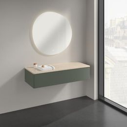 Villeroy & Boch Villeroy und Boch Antao Sideboard K41003HL 120x26,8x50cm, Waschbeckenplattenfarbe botticino, leaf green matt lacquer