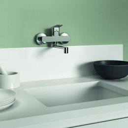 Ideal Standard Ceraplan K&uuml;chenarmatur BD341AA chrom, Wandmontage, Ausladung 198mm