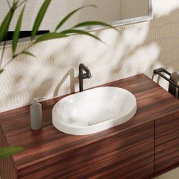 Hansgrohe Xuniva Einbauwaschtisch 61062450 550x400mm, ohne Hahnloch, mit &Uuml;berlauf, SmartClean, wei&szlig;