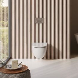 Kludi RESA D Wand-WC-Set 24WCSET43 Rimless, Spiralflush, P-förmiger Abfluss, weiß glänzend