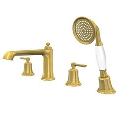 Steinberg Serie 350 Vierloch Wannenarmatur 3502400BG Ausladung 206 mm, brushed gold
