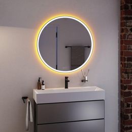 Hansgrohe Xarita S Spiegel 54981700 mit kapazitiven Ber&uuml;hrungssensor, 900 x 900 x 50 mm, wei&szlig; matt