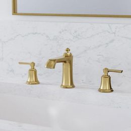 Steinberg Serie 350 Waschtischarmatur 3502000BG mit Ablaufgarnitur, Ausladung 130mm, brushed gold
