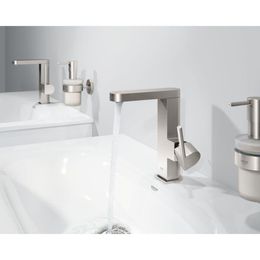 Grohe Plus Waschtischarmatur 23872003 M-Size, glatter K&ouml;rper, Push-Open-Ablaufgarnitur 1 1/4", chrom