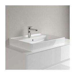 Villeroy & Boch Villeroy & Boch Collaro Waschtisch 4A336001 mit Hahnloch und &Uuml;berlauf, 60x47cm, wei&szlig;