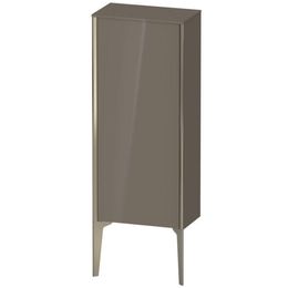 Duravit XViu Halbhochschrank XV1305LB189 40x24x89cm, champagner matt, T&uuml;r links, flannel grey hochglanz
