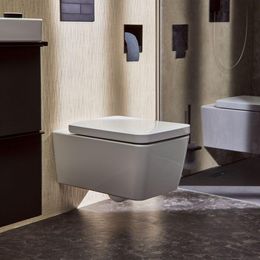 Hansgrohe EluPura WC-Sitz 60199450 wei&szlig;, mit Befestigung oben, mit SoftClose und Quick Release