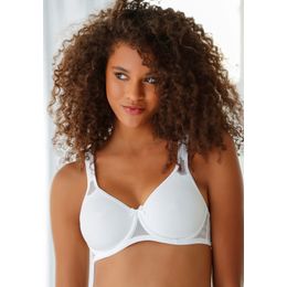 sheego Gro&szlig;e Gr&ouml;&szlig;en T-Shirt-BH, wei&szlig; + schwarz, Gr&ouml;&szlig;e 100E - Damen