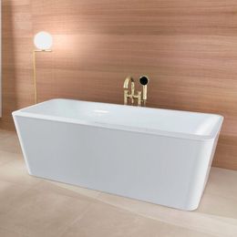 Villeroy & Boch Villeroy & Boch Squaro Edge 12 Badewanne UBQ180SQE7PDV01, 180x80cm, weiss, inkl. Sch&uuml;rze