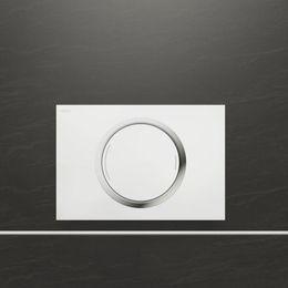 Mepa Zero Bet&auml;tigungsplatte 421857 Glas wei&szlig;, f&uuml;r teileingelassene Montage