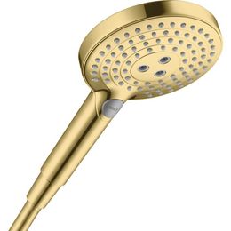 Hansgrohe Raindance Select S Handbrause 26530990 DN 15, 3jet, Brausekopf &Oslash; 125 mm, polished gold optic