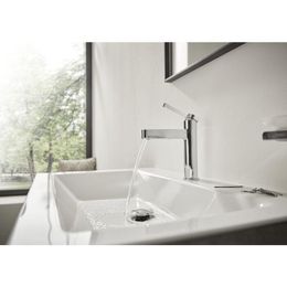 Hansgrohe Finoris 110 Waschtischarmatur 76023000 mit Push-Open Ablaufgarnitur, chrom