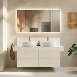 Duravit Balcoon Waschtisch-Unterschrank BA50170JDID0000 wandh&auml;ngend, 120 x 57 x 53,4 cm, Elfenbein strukturiert, 4 Schubk&auml;sten