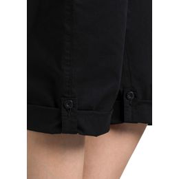 sheego Gro&szlig;e Gr&ouml;&szlig;en 3/4-Hose mit Krempelfunktion, schwarz, Gr&ouml;&szlig;e 50 - Damen