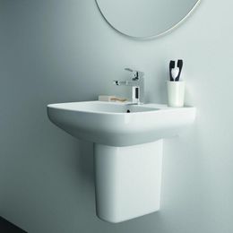 Ideal Standard i.life A Waschtisch T451201 mit Hahnloch, mit &Uuml;berlauf, 55 x 44 x 18 cm, wei&szlig;