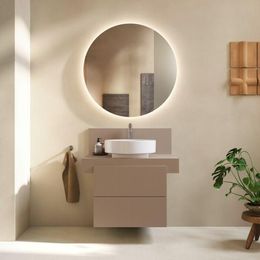 Duravit Balcoon Waschtisch-Unterschrank BA50120JFIF0000 wandh&auml;ngend, 60 x 57 x 53,4 cm, Umbra strukturiert, 2 Schubk&auml;sten