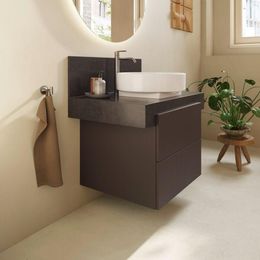 Duravit Balcoon Waschtisch-Unterschrank BA50320JGIG0000 wandh&auml;ngend, 60 x 57 x 52,2 cm, Schieferbraun strukturiert, 2 Schubk&auml;sten
