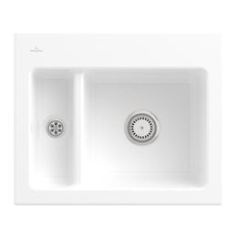Villeroy & Boch Villeroy und Boch Subway 60 XM Einbausp&uuml;le 678000R1 Sp&uuml;lbecken, 620 x 510 mm, wei&szlig; alpin CeramicPlus