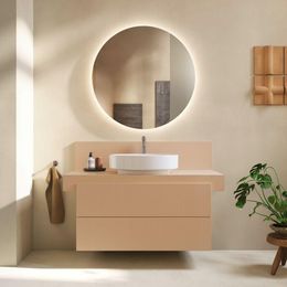 Duravit Balcoon Konsole BA90580IHIH0000 120 x 55 x 37 cm, 1 Ausschnitt, Becken Mitte, Terraccino matt