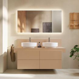 Duravit Balcoon Waschtisch-Unterschrank BA50170JHIH0000 wandh&auml;ngend, 120 x 57 x 53,4 cm, Terraccino strukturiert, 4 Schubk&auml;sten