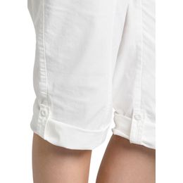 sheego Gro&szlig;e Gr&ouml;&szlig;en 3/4-Hose mit Krempelfunktion, wei&szlig;, Gr&ouml;&szlig;e 44 - Damen