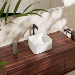 Hansgrohe Xuniva Aufsatzwaschtisch 61074450 300x300mm, ohne Hahnloch/&Uuml;berlauf, SmartClean, wei&szlig;