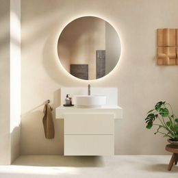 Duravit Balcoon Waschtisch-Unterschrank BA50120JDID0000 wandh&auml;ngend, 60 x 57 x 53,4 cm, Elfenbein strukturiert, 2 Schubk&auml;sten