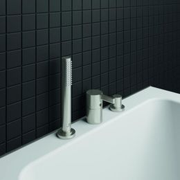 Ideal Standard Joy Waschtisch-3-Loch-Armatur BC788GN Silver Storm, f&uuml;r Wannenrandmontage, ohne Auslauf