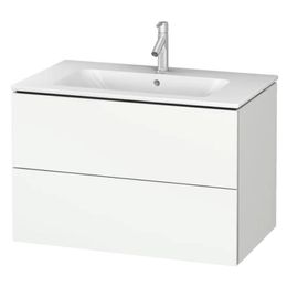 Duravit L-Cube Waschtischunterschrank LC624101818 wandhängend, 82x55,5x48,1 cm, 2 Schubladen, Weiß Matt