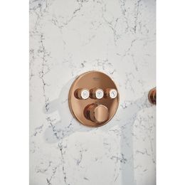 Grohe Grohtherm Smartcontrol Fertigmontageset 29121DA0 warm sunset, rund, UP-Thermostat, 3 Absperrventile