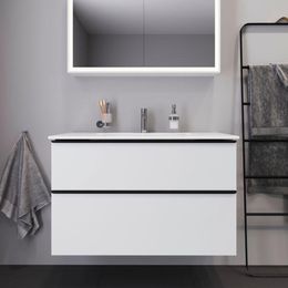 Duravit D-Neo Waschtisch-Unterschrank DE43630BD180000 101 x 46,2 cm, Diamantschwarz/wei&szlig; matt, 1 Schubkasten, 1 Auszug