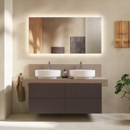 Duravit Balcoon Waschtisch-Unterschrank BA50170JGIG0000 wandh&auml;ngend, 120 x 57 x 53,4 cm, Schieferbraun strukturiert, 4 Schubk&auml;sten