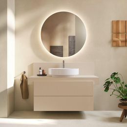 Duravit Balcoon Konsole BA90580IEIE0000 120 x 55 x 37 cm, 1 Ausschnitt, Becken Mitte, Sandbeige matt