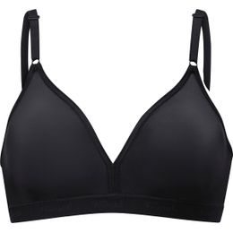 Triumph sheego Gro&szlig;e Gr&ouml;&szlig;en T-Shirt-BH ohne B&uuml;gel in Microfaser-Qualit&auml;t, schwarz, Gr&ouml;&szlig;e 90D - Damen