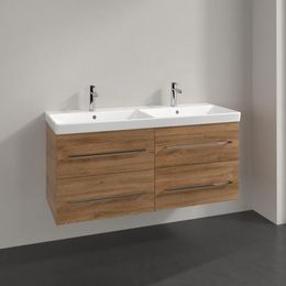Villeroy & Boch Villeroy und Boch Avento Waschtisch-Unterschrank A89300RH 118x51,4x45,2cm, 4 Ausz&uuml;ge, wandh&auml;ngend, Kansas Oak