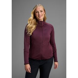 Maier Sports sheego Gro&szlig;e Gr&ouml;&szlig;en Fleecejacke, rich soil, Gr&ouml;&szlig;e 46 - Damen