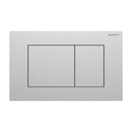 Geberit Sigma 40 Square Betätigungsplatte 115629FW1 Square, gebürstet, easy-to-clean-beschichtet, für 2-Mengen-Spülung,