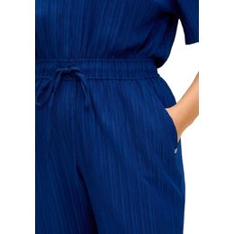 sheego Gro&szlig;e Gr&ouml;&szlig;en Jumpsuit mit Taillen-Tunnelzug, blaubeere, Gr&ouml;&szlig;e 58 - Damen