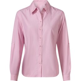 CR&Eacute;ATION L Damen Langarm-Bluse im Baumwoll-Polyester-Mix ros&eacute; Gr&ouml;&szlig;e 40