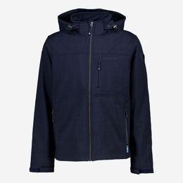 Dunkelblaue Jacke mit Kapuze
