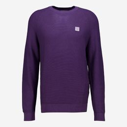 s.Oliver Violetter Pullover mit Rundhalsausschnitt