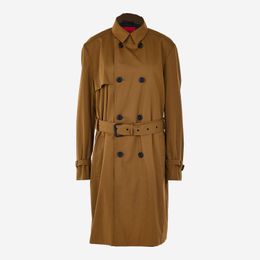 Hugo Brauner Trenchcoat mit G&uuml;rtel