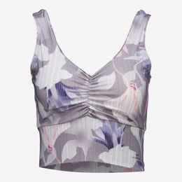 Venice Beach Grauer Alpha Dcao Bustier Sport-BH mit Blumenmuster