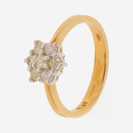 Ring aus 375er Gold mit 0,5 Karat Diamanten