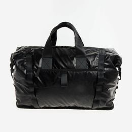 RAINS Schwarze Sibu Reisetasche mit gl&auml;nzender Oberfl&auml;che