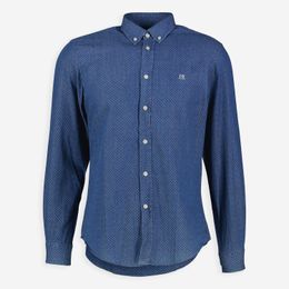 Blaues Slim Fit Freizeithemd