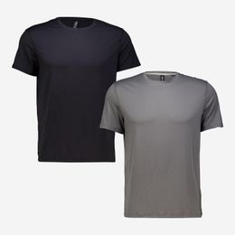 2er-Pack graues und schwarzes T-Shirt